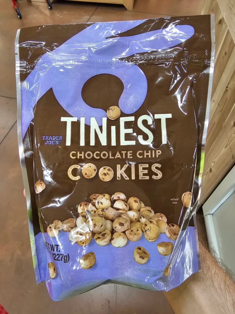 Reviewing Trader Joes Tiniest Chocolate Chip Cookies Heidi Blueberry
